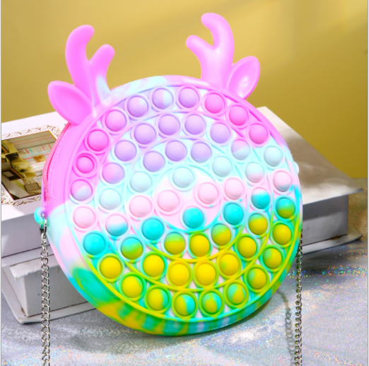 Custom silicone multi shaped mini fidget bag | Pop It Fidget Toy Wholesale