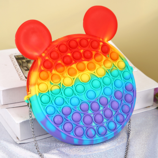 Custom silicone multi shaped mini fidget bag | Pop It Fidget Toy Wholesale