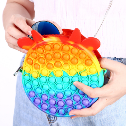 Custom silicone multi shaped mini fidget bag | Pop It Fidget Toy Wholesale
