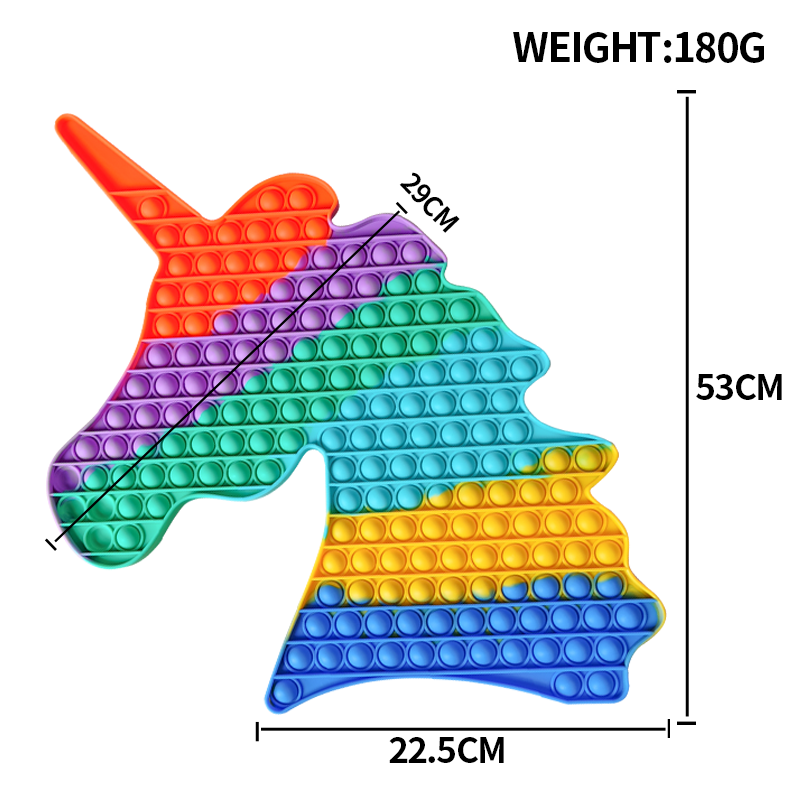 Giant large unicorns dinosaur big pop it toy | Pop It Fidget Toy Wholesale