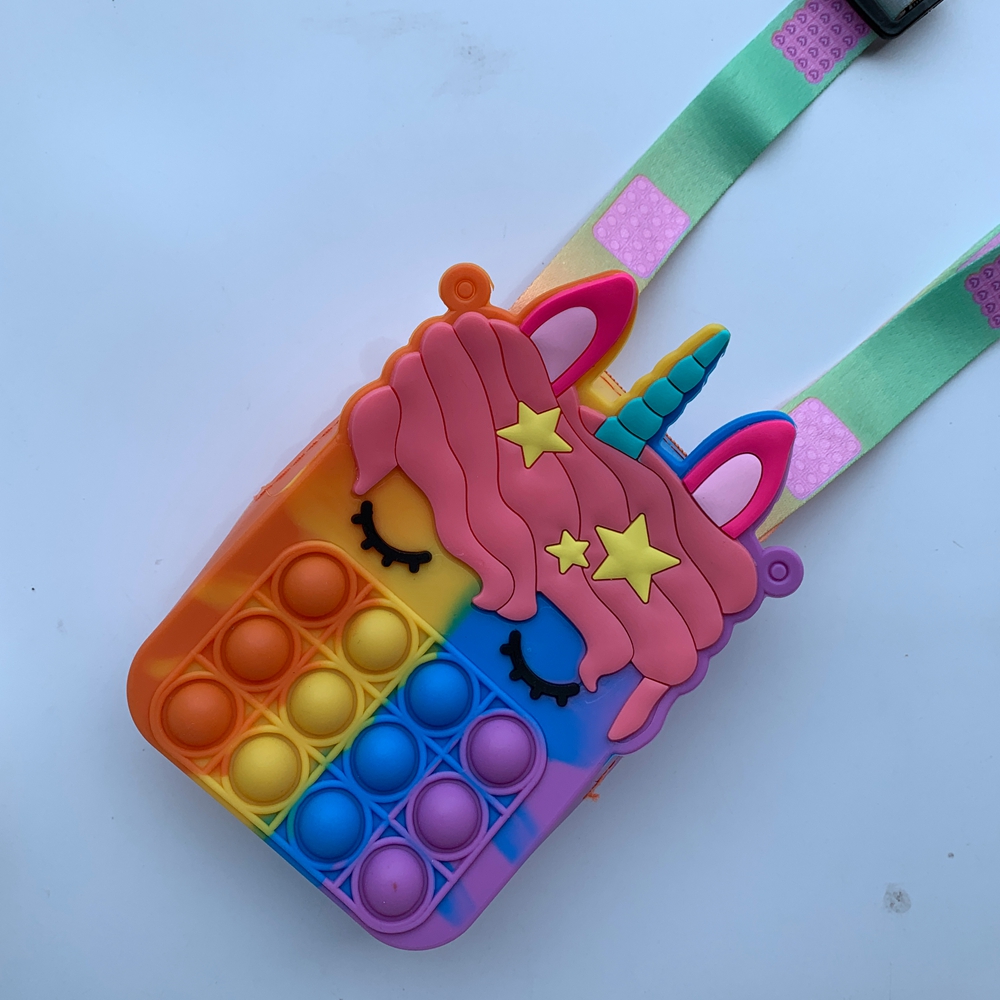 Optional colors silicone sensory fidget bag | Pop It Fidget Toy Wholesale