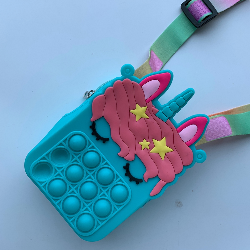 Optional colors silicone sensory fidget bag | Pop It Fidget Toy Wholesale