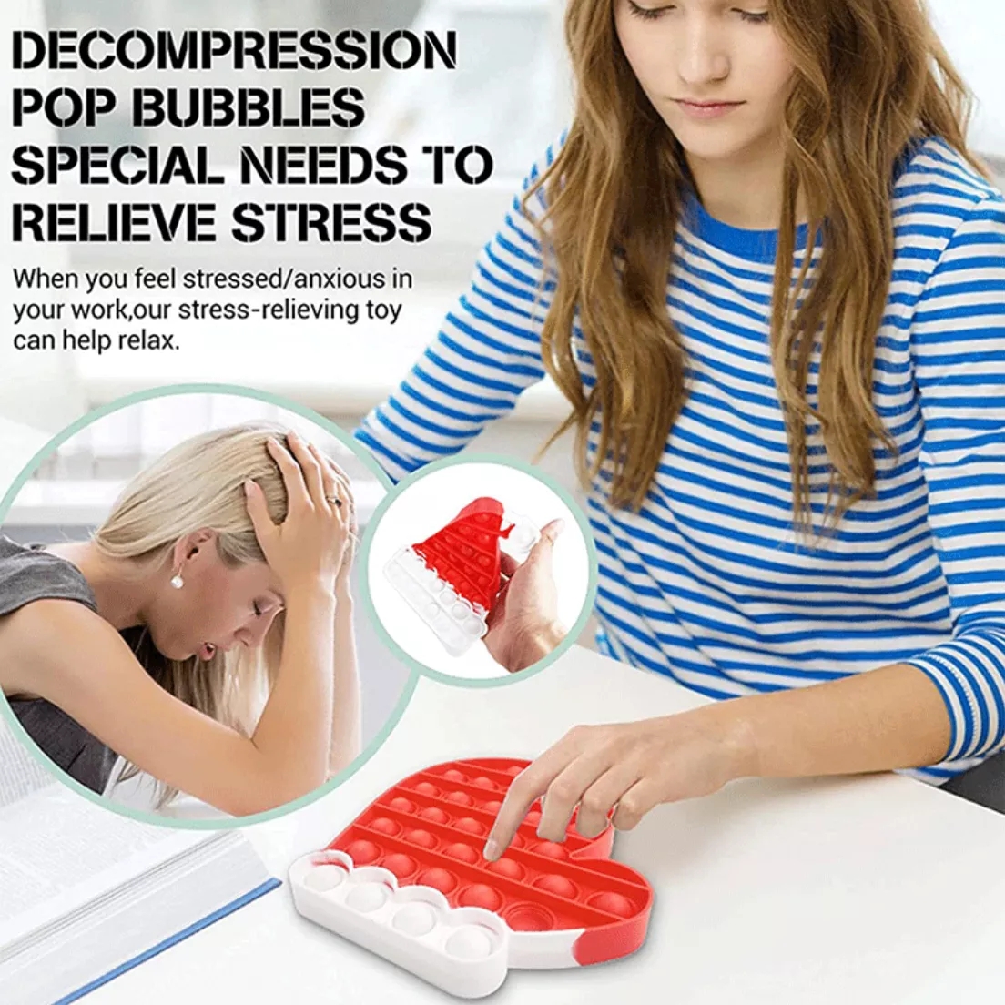 Sensory christmas tree pop it fidget toy | Pop It Fidget Toy Wholesale