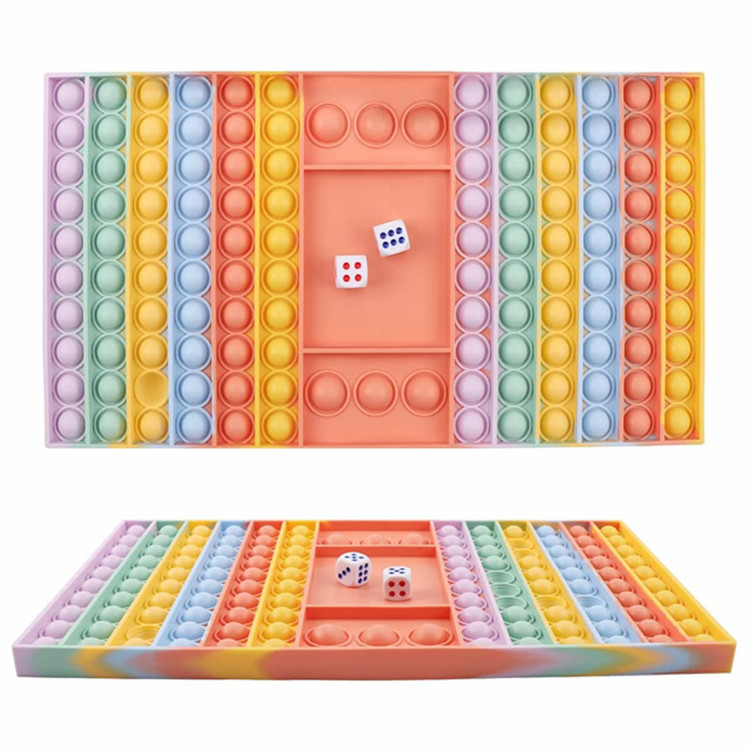 Rainbow chess board stress big pop it toy | Pop It Fidget Toy Wholesale