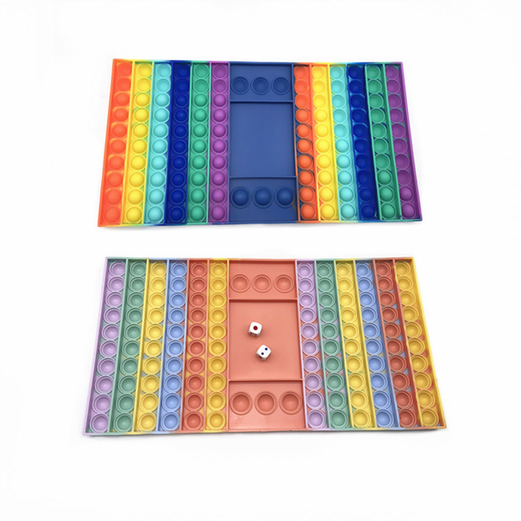 Rainbow chess board stress big pop it toy | Pop It Fidget Toy Wholesale