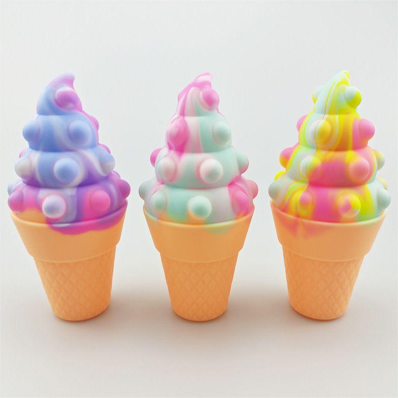Silicone 3d push ice cream pop it toy | Pop It Fidget Toy Wholesale