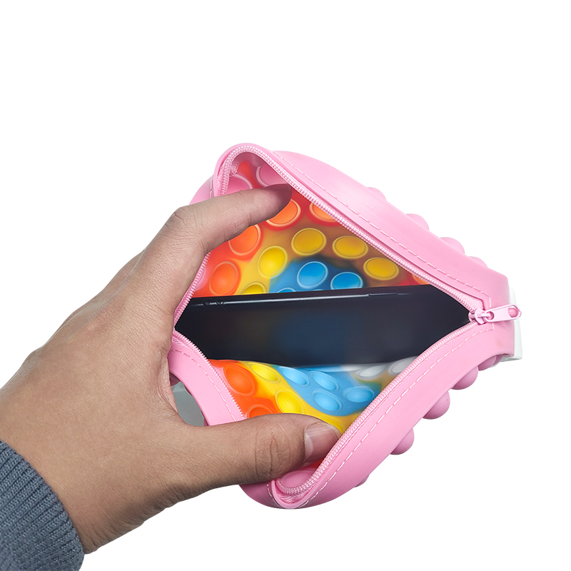 Silicone sling popping fidget bag | Pop It Fidget Toy Wholesale