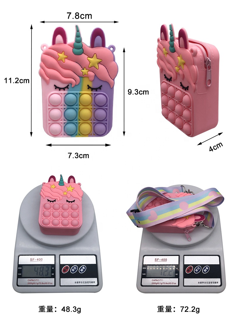 Small kitty rainbow apple pop it fidget toy | Pop It Fidget Toy Wholesale