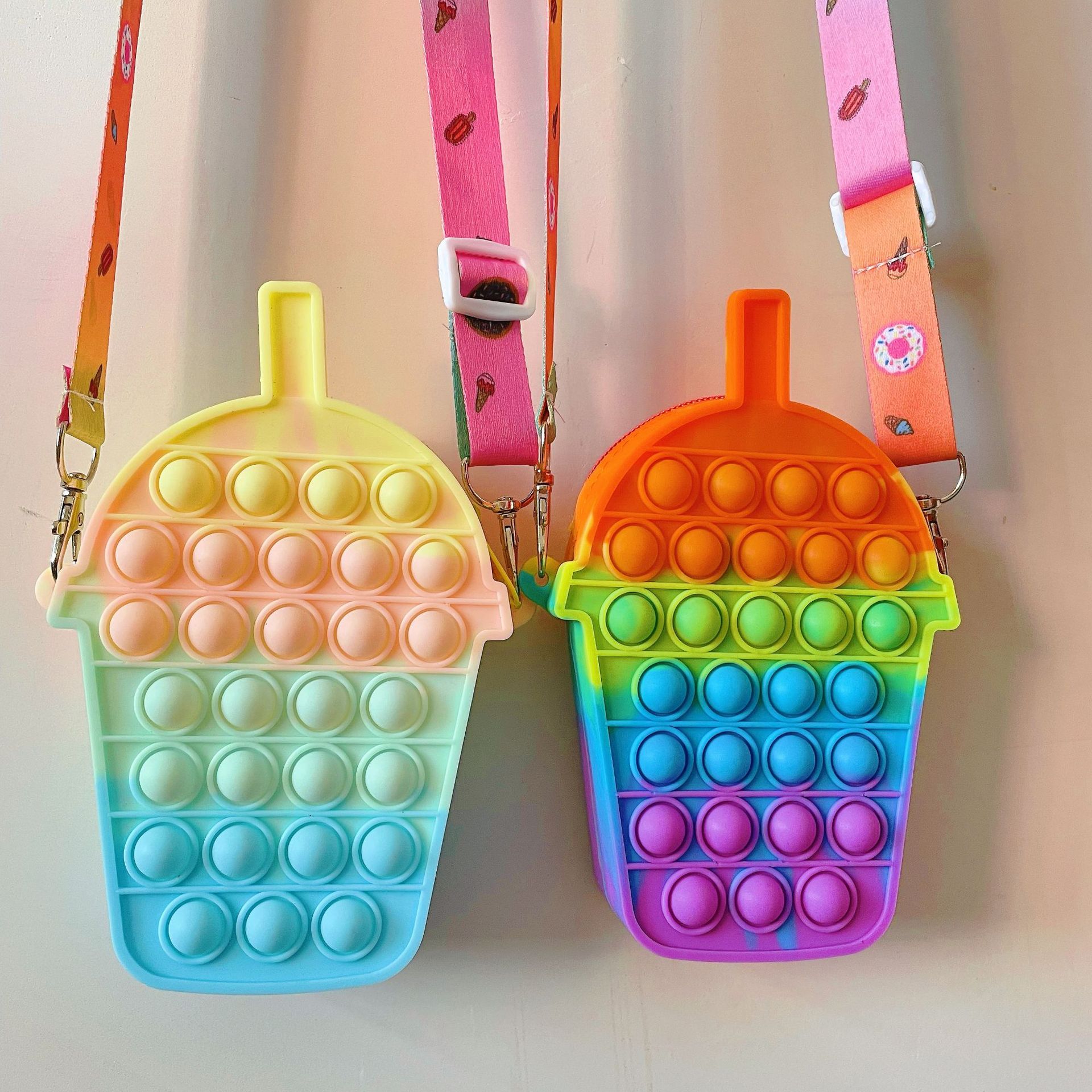 Unicorn coin card pop wallet fidget bag | Pop It Fidget Toy Wholesale